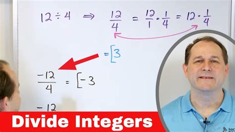 Dividing Integers Negative And Positive Numbers Quick And Easy Method