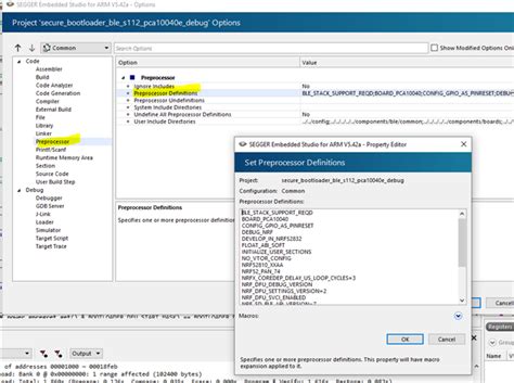 Is There A Preprocessor Definition In The Segger Embedded Tool
