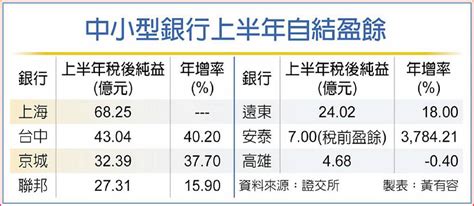 財富管理投入成果顯現 中小型銀行 上半年獲利放閃 日報 工商時報