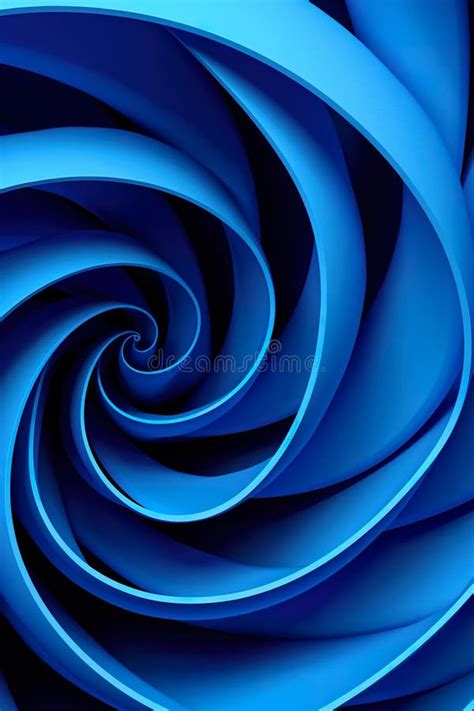 Abstract Blue Background With Dynamic Swirl Or Vortex Spiral And Curve Motion Wallpaper Cosmic