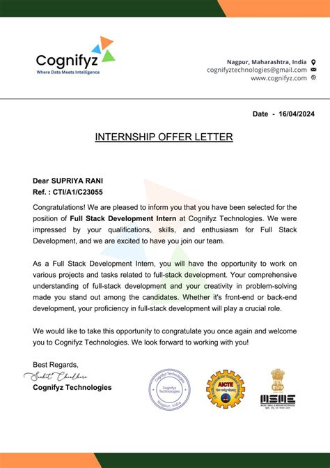 Supriya Rani On Linkedin Connections Cognifyz Cognifyz Learningandgrowing