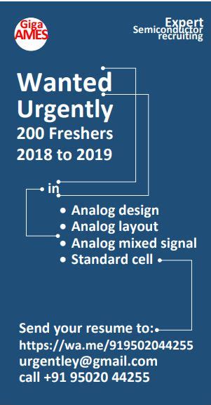 Picochip Solution On Linkedin Wanted Urgently 200 Freshers 2018 To