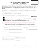 Affidavit Of Surviving Spouse Template Mass Rmv Printable Pdf Download