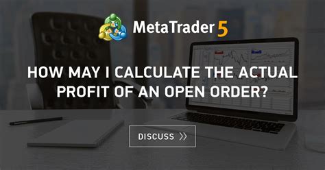 How May I Calculate The Actual Profit Of An Open Order Profit Trading Mql4 And Metatrader 4