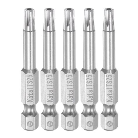Uxcell Star 5 Point Screwdriver Bits Hex Shank Magnetic Security Torx