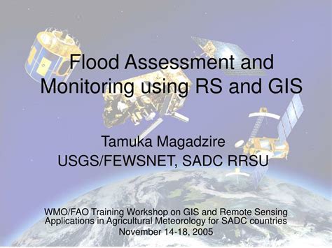 Ppt Flood Assessment And Monitoring Using Rs And Gis Powerpoint Presentation Id 561615