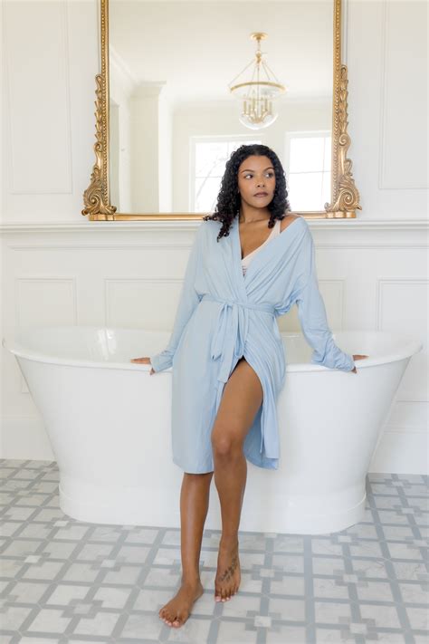 Womens Lounge Robe In Breeze Kyte Living