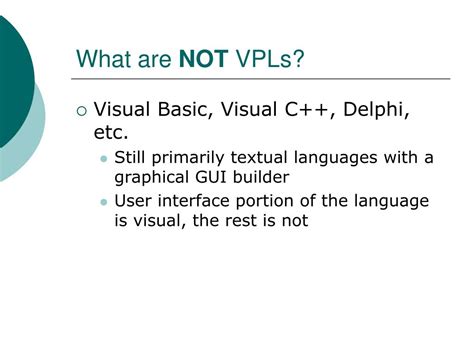 Ppt Visual Programming Powerpoint Presentation Free Download Id494312
