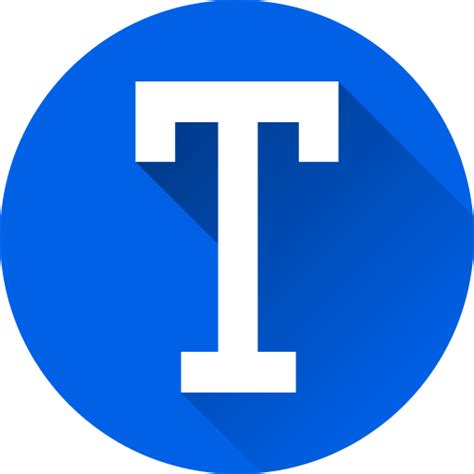 icono de letra t generic flat gradient