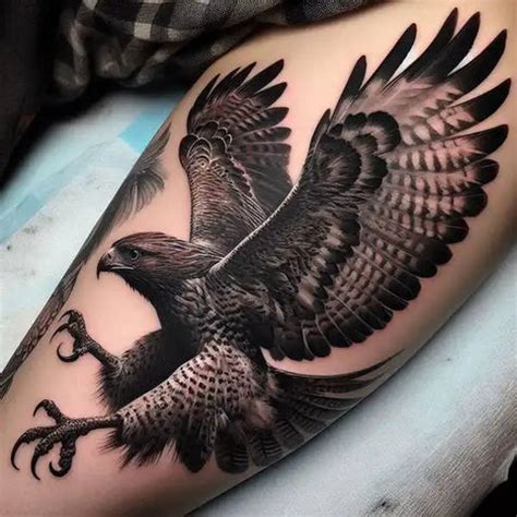 Hawk Sleeve Tattoo