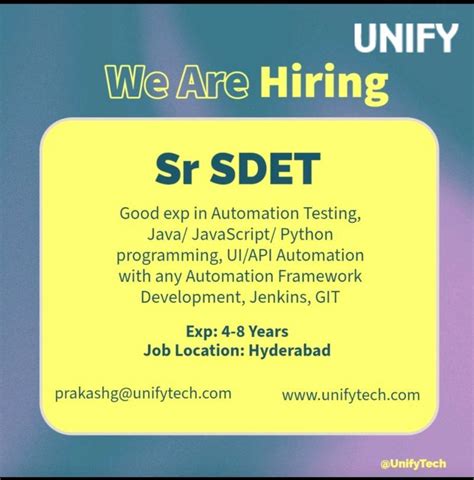 Ramagiri Likitha On Linkedin Unifytech Hiring Hyderabad