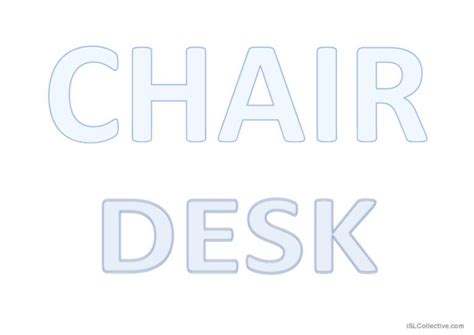 Classroom Objects Vocabulary Flashca English ESL Powerpoints