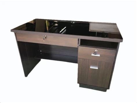 Teak Wood Wooden Rectangular Office Table With Storage At ₹ 11000