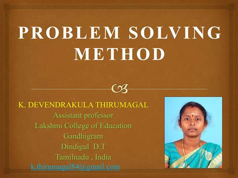 Problem Solving Method Ppt Pptx