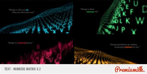 Text Matrix Titles Ft Matrix And Text Envato