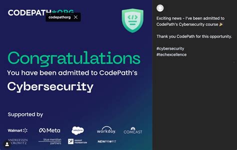 khalid hassan on linkedin techexcellence cybersecurity thinklikeahacker codepathadmit
