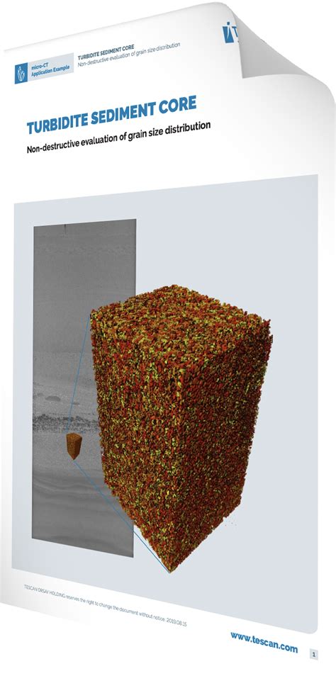Non Destructive Grain Analysis In Turbidite Sediments