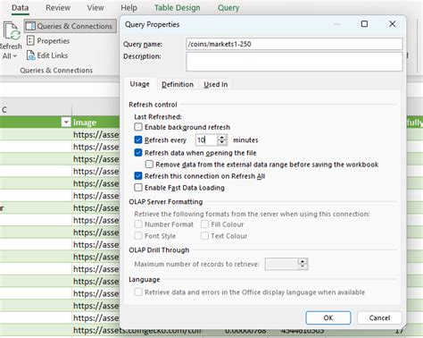 How To Pull Live Crypto And Stocks Prices Into Excel Coingecko Api