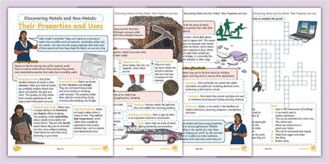 Discovering Metals And Non Metals Their Properties And Uses