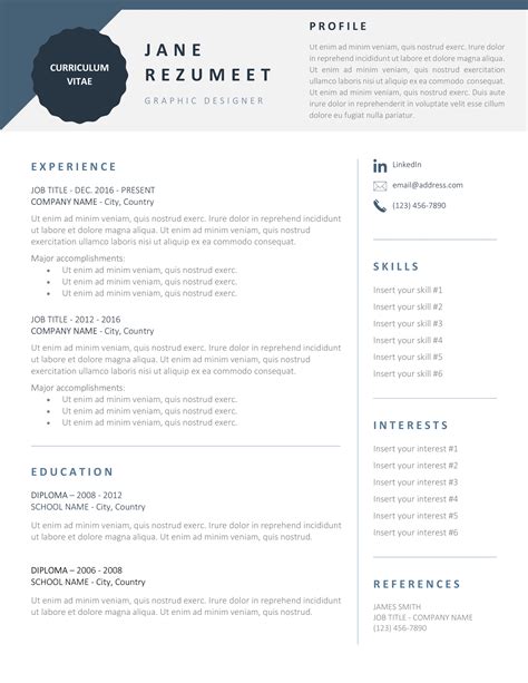 50 Professional Resume Examples Background Resume Template Sxty Free