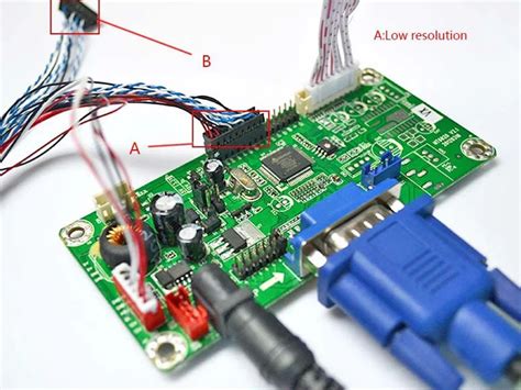 Pin LVDS VGA LCD Screen Controller Board Kit For X B EW V In LCD Modules