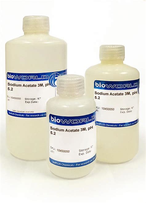Acetate Buffer 1m Ph 5 5 Sterile Bioworld