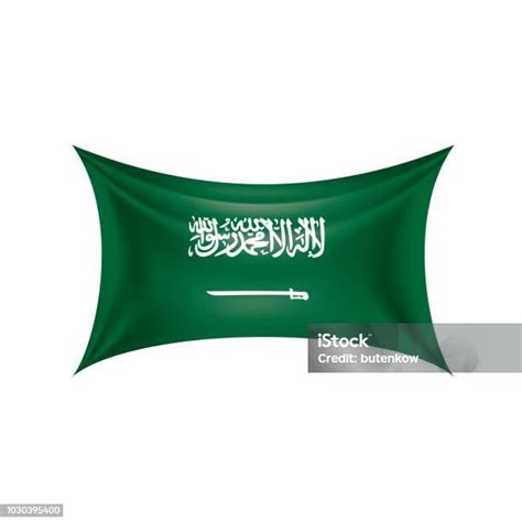 사우디 아라비아 플래그 흰색 배경 벡터 일러스트 레이 션 0명에 대한 스톡 벡터 아트 및 기타 이미지 0명 3차원 형태