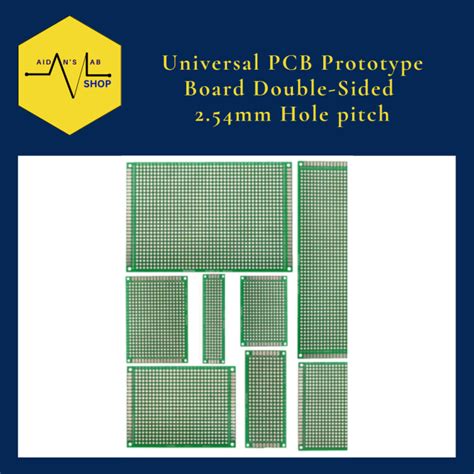 Perfboard Perf Board Universal Pcb Prototype Board Double Sided 2 54mm Hole Pitch Aidans