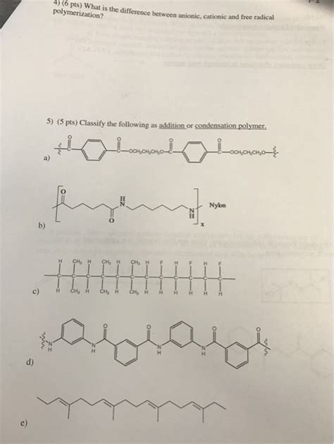 Solved What Is The Difference Between Anionic Cationic And