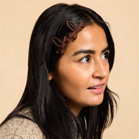 Bow Snap Clips In Chocolate Shop Chunks