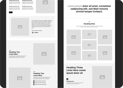 Gridup Wireframe Library