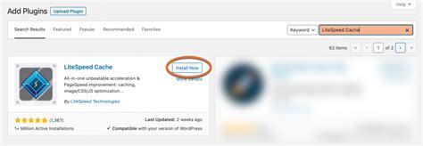How To Install LiteSpeed Cache On WordPress