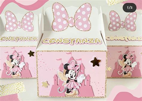 10 Mickey Minnie Mouse 1st Birthday Party Gable Box Minnie Etsy Artofit