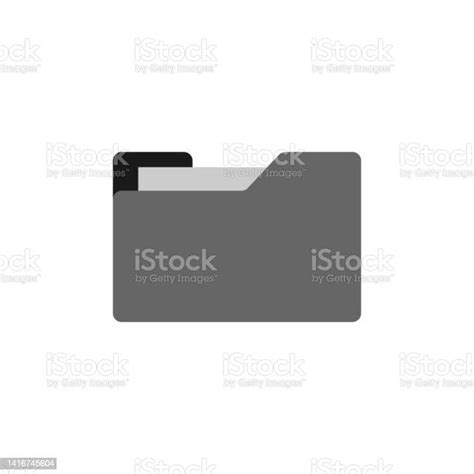 문서가 있는 폴더 아이콘입니다 흰색 배경에 고립된 벡터 일러스트레이션입니다 개념에 대한 스톡 벡터 아트 및 기타 이미지 개념 개념과 주제 검색 Istock