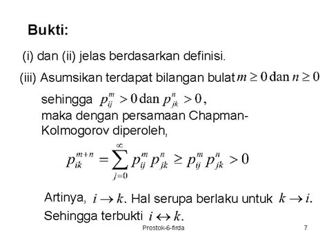 6 Rantai Markov Waktu Diskrit Klasifikasi Ruang Keadaan