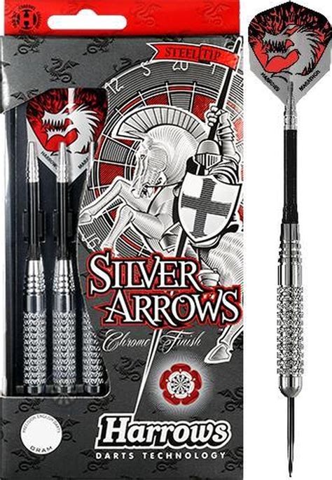 Harrows Steel Lip Eric Silver Arrows Chrome Finish Dart Grms B Silver Buy