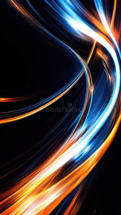 Abstract Light Trails Vibrant Energy And Dynamic Motion Stock Illustration Illustration Of