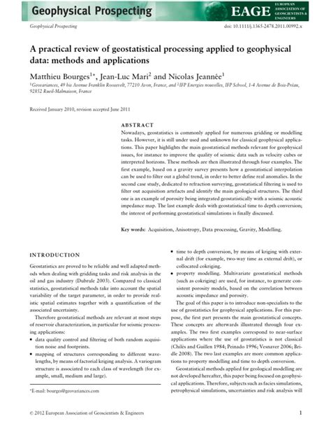Kriging Method Geostatistical Method Pdf Variance Stationary Process