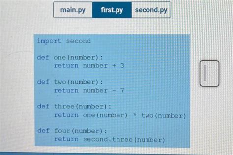 Solved Import First Def One Number Return Number ⋆⋆2 Def