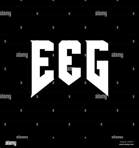 Eeg Letter Logo Design For Technology Company Eeg Logo Design Black And White Color Combination
