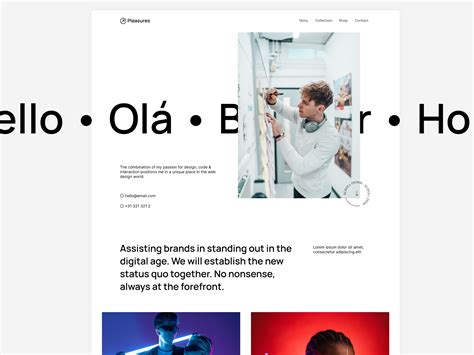 Pleasure Free Portfolio Website Template By Framer Box — Framer