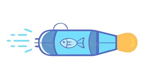 Underwater Autonomous Vehicle Auv For Exploration Vector Design Generative Ai Stock Vector