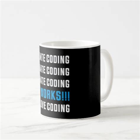 I Hate Coding Funny T For Programmer Coffee Mug Zazzle
