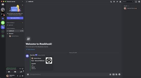 GitHub GabrielAlonsoCabral Webhook Discord Using Serenity Library For Integrate Your Rust