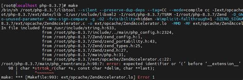 linux centos7 having issue in php source code install stack overflow