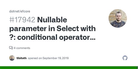 nullable parameter in select with conditional operator throws invalidoperationexception