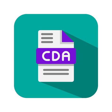 Cda Document Audio File Type Format Icons Extension Symbol Vector Art At Vecteezy