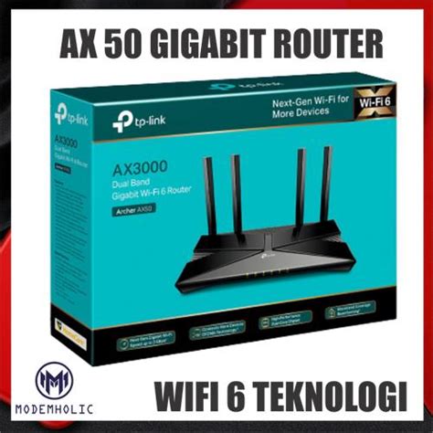 Jual Tp Link Archer Ax Ax Dual Band Gigabit Wi Fi Router Jakarta Barat Modemholic