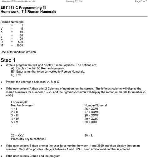 Solved January 6 2014 Page 1 Of 1 Homeworks Roman