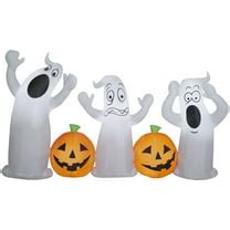 Gemmy Airblown Inflatable Ghost W Jol 4 Ft Tall Multi